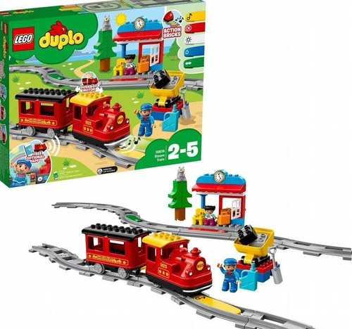 Lego Duplo Поезд на паровой тяге (10874)