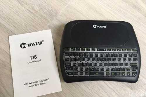 Vontar Мини беспроводная клавиатура с тачпадом