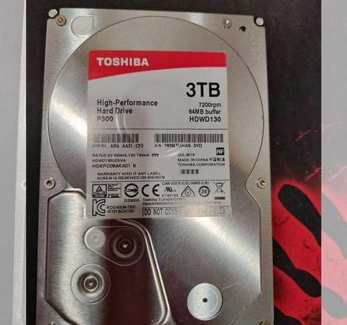 Продам жесткий диск на Toshiba 3 тб