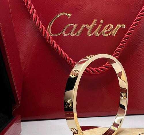 Золотой браслет cartier love