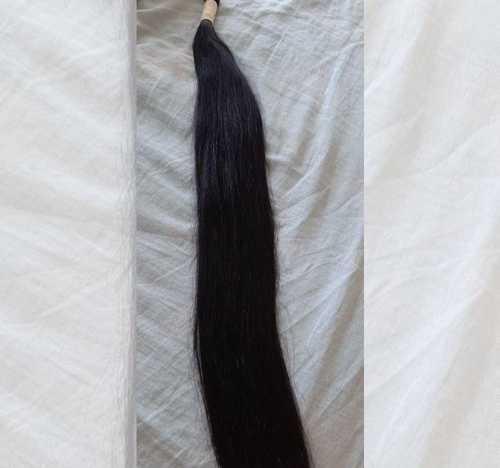Волосы для наращивания 60 см черные
