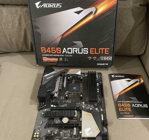 Материнская плата Gigabyte B450 aorus elite