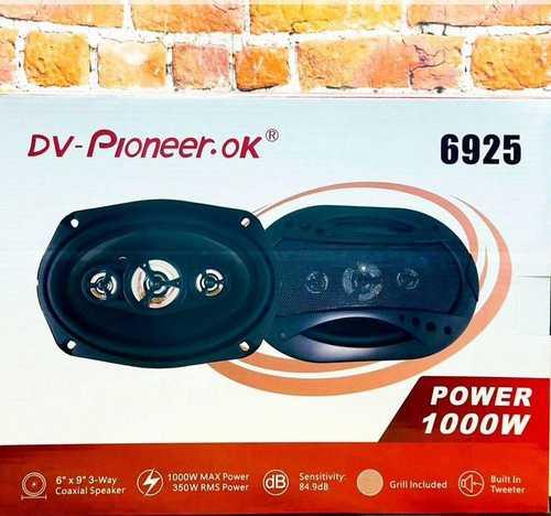 Автомобильные колонки Pioneer 6925 1000W 6x9 разме