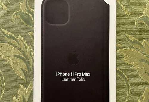 Чехол Apple 11 Pro Max Leather Folio Black