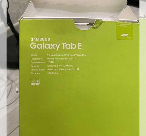 Планшет samsung galaxy tab E