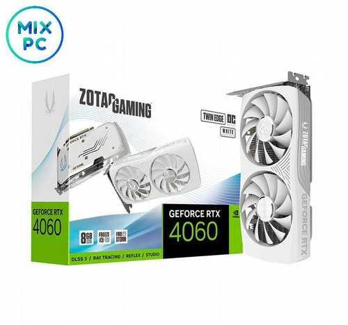 Видеокарта RTX4060 8GB Zotac Twin Edge OC White ZT