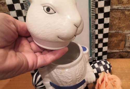 Керамический кролик-чайница