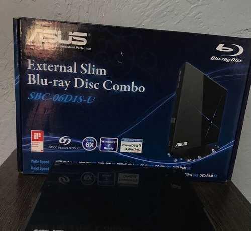 Оптический привод Blu-ray, DVD asus SBC-06D1S-U