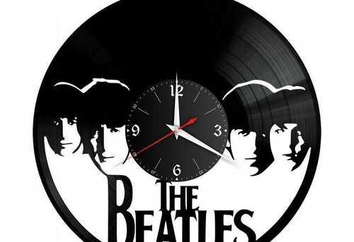 Часы настенные группа Битлз The Beatles из винила