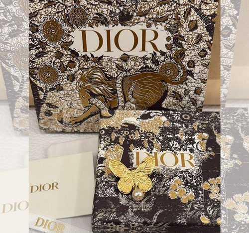 Dior брошь бабочка в упаковке