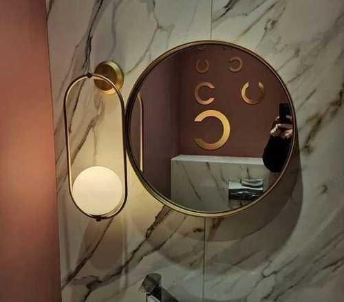 Зеркало в ванную, зеркало круглое