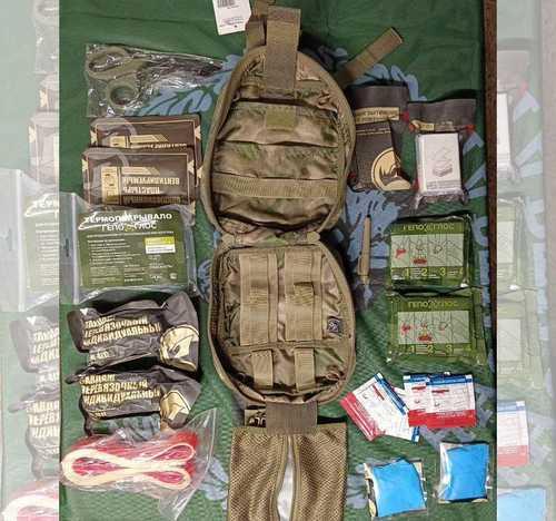 Аптечный подсумок В сборке отрывной большая molle