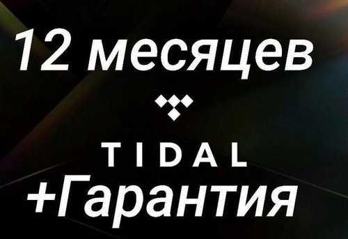 Подписка Tidal HiFi Plus на 12 месяцев