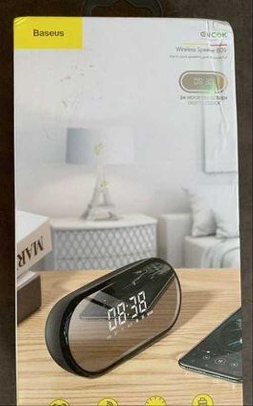 Цифровые часы-будильник Baseus, Bluetooth