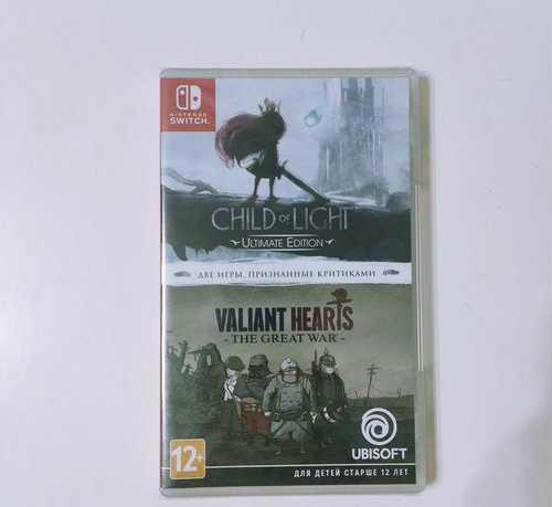 Картридж child of light + Valiant hearts