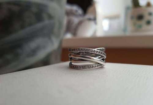 Серебряное кольцо пандора pandora, 52