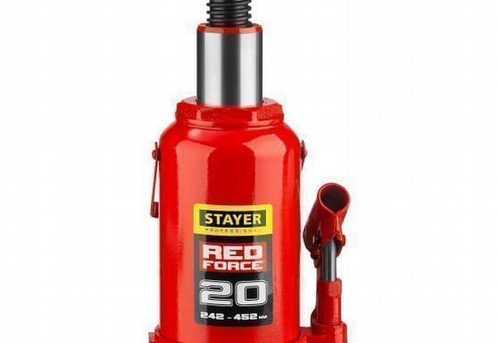 Домкрат бутылочный Stayer RED force 20т 242-452мм