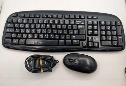 Клавиатура + мышь EX-100, 820-001213, Logitech, бе