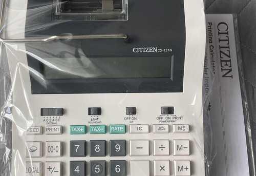 Калькулятор бухгалтерский citizen cx- 121n