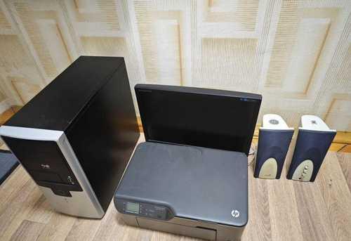Системный блок монитор принтер и колонки