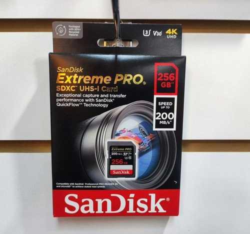 Карта памяти Sandisk Extreme PRO SD XC 256 GB