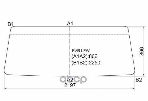 Стекло лобовое (В резинку, Широкая кабина) Foto