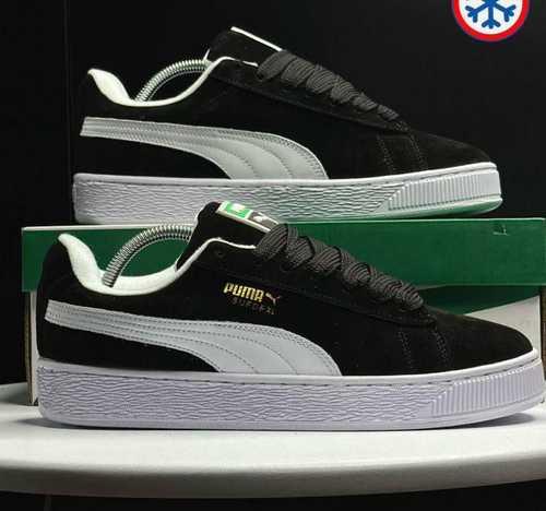 Кроссовки зимние Puma Suede XL green label