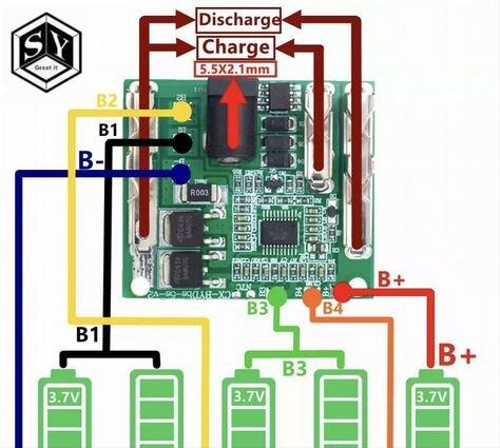 Плата защиты аккумулятора 5S