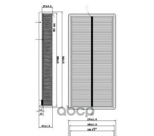 Фильтр воздушный DFA35124 double force