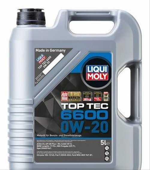 Моторное масло Liqui Moly Top Tec 6600 0W-20 C5
