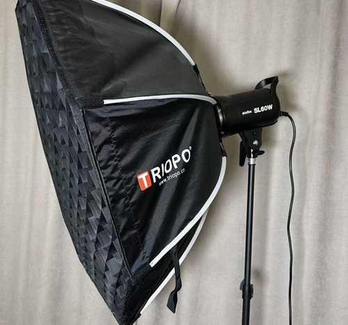 Софтбокс Triopo 90 см   Godox SL 60 W со штативом