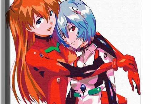 Картина по номерам евангелион evangelion аниме