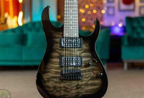 Ibanez GRG7221QA-TKS Gio Transparent Black SB