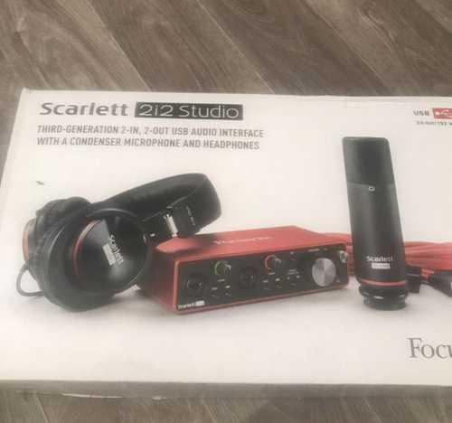 Внешняя звуковая карта focusrite scarlett 2i2