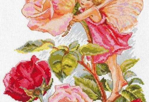 Набор для вышивания крестом Фея розового сада