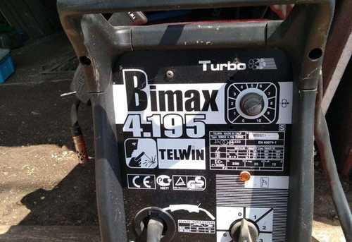 Сварочный полуавтомат Telwin bimax 4.195 turbo 230