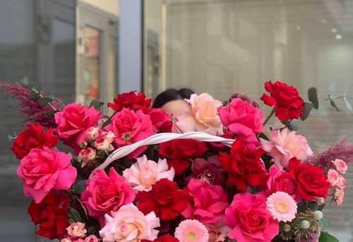 Букет цветов в корзине, Казань