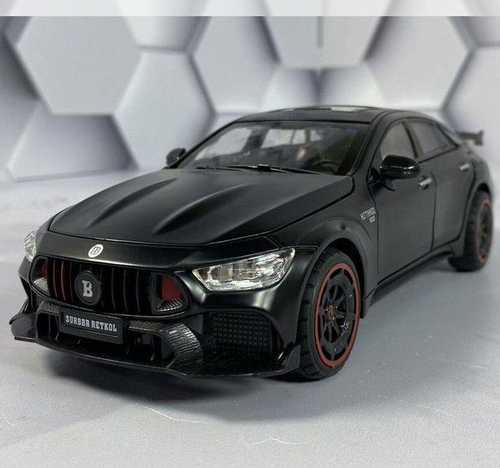 Модель машины Mercedes GT Brabus черная 1:24