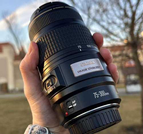 Объектив canon ef 75 300mm IS USM