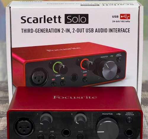 Звуковая карта Focusrite Scarlet Solo 3rd Gen