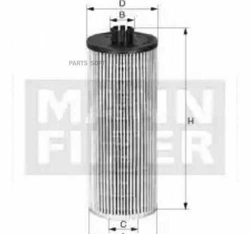 Mann-filter HU6018Z Фильтр масляный HU6018z