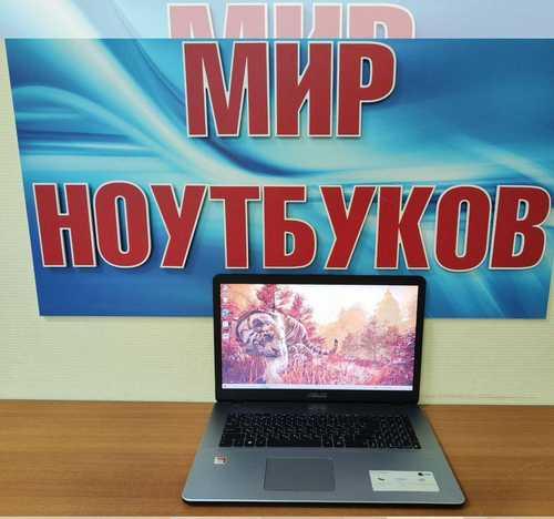 Тонкий ноутбук Asus 17" / 12gb / как новый