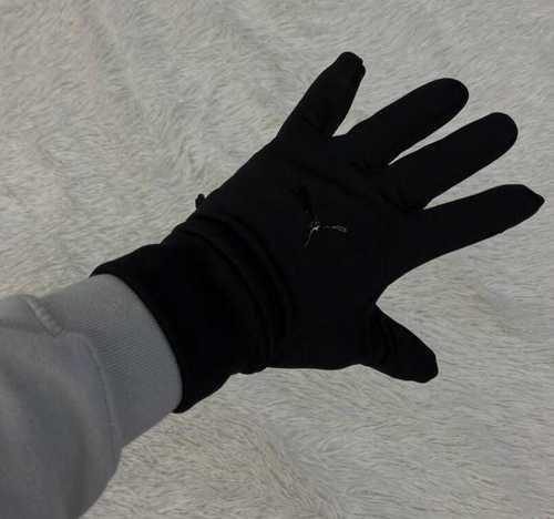 Перчатки Puma чёрные зимние (Арт.52066)