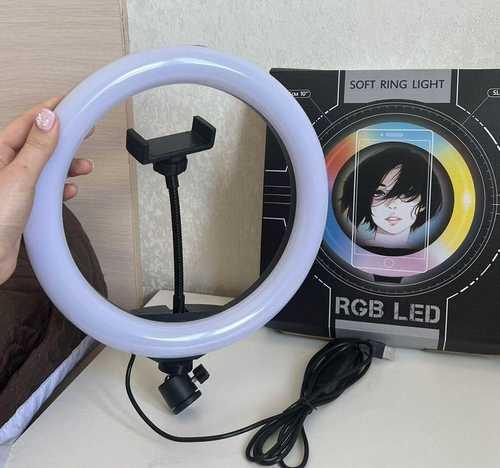 Кольцевая лампа 26см RGB LED