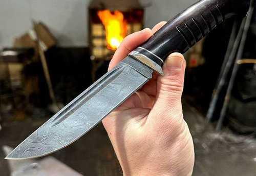 Нож «Зверобой» из дамасской стали в 950 слоев