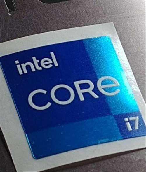 Наклейка Intel core i7 sticker