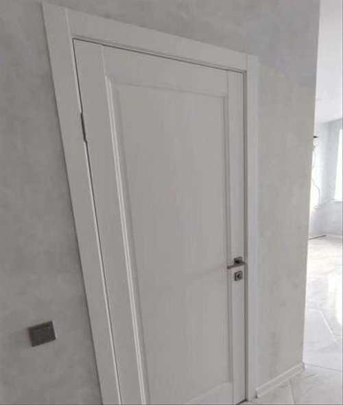Дверь межкомнатная Дельта Софт Тач белый, Экошпон