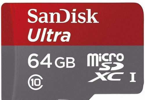 Карта памяти SanDisk microsdxc Ultra Class 10 UHS