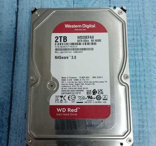 Жесткий диск 2TB WD Red (1206 часов)