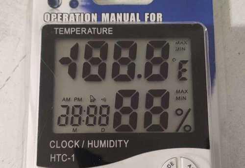 Бесконтактный термометр, часы и гигрометр
